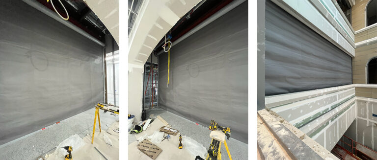 Curtain Shutters Protect Vertical Connections | McKEON