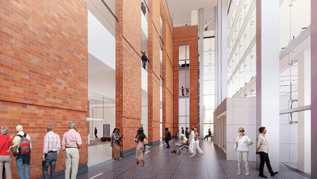 Code-Compliant Atrium Lobby At New Vision Institute | McKEON