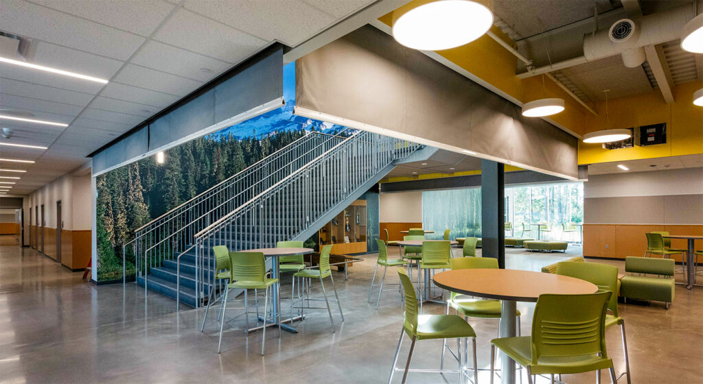 Open Stairway Possible With Unique Draft Curtain | McKEON
